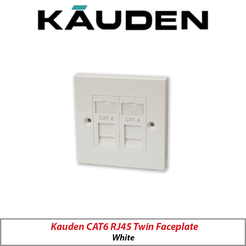 KAUDEN CAT6 RJ45 TWIN FACEPLATE SX7062M-PG ∙ Doris CCTV