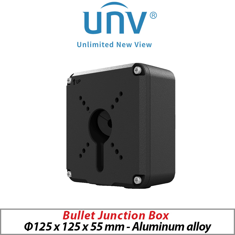 ‌UNIVIEW BULLET CAMERA JUNCTION BOX BLACK TR-JB07-D-IN-BLACK ∙ Doris CCTV