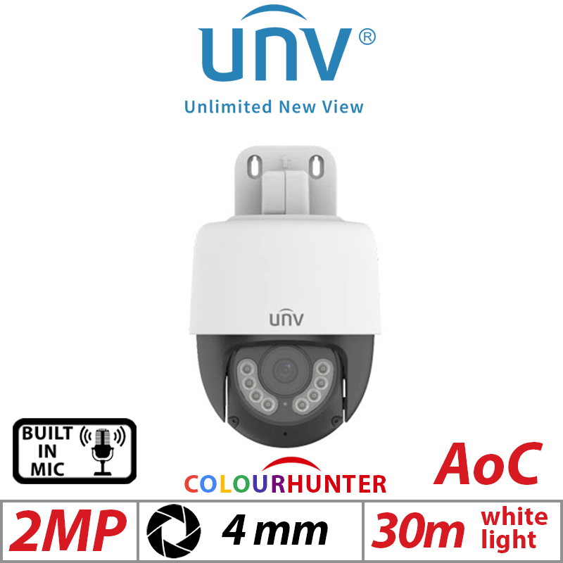 2MP Uniview PTZ Analog Camera – ColorHunter, HD, 4mm, White (UAC-P112 ...