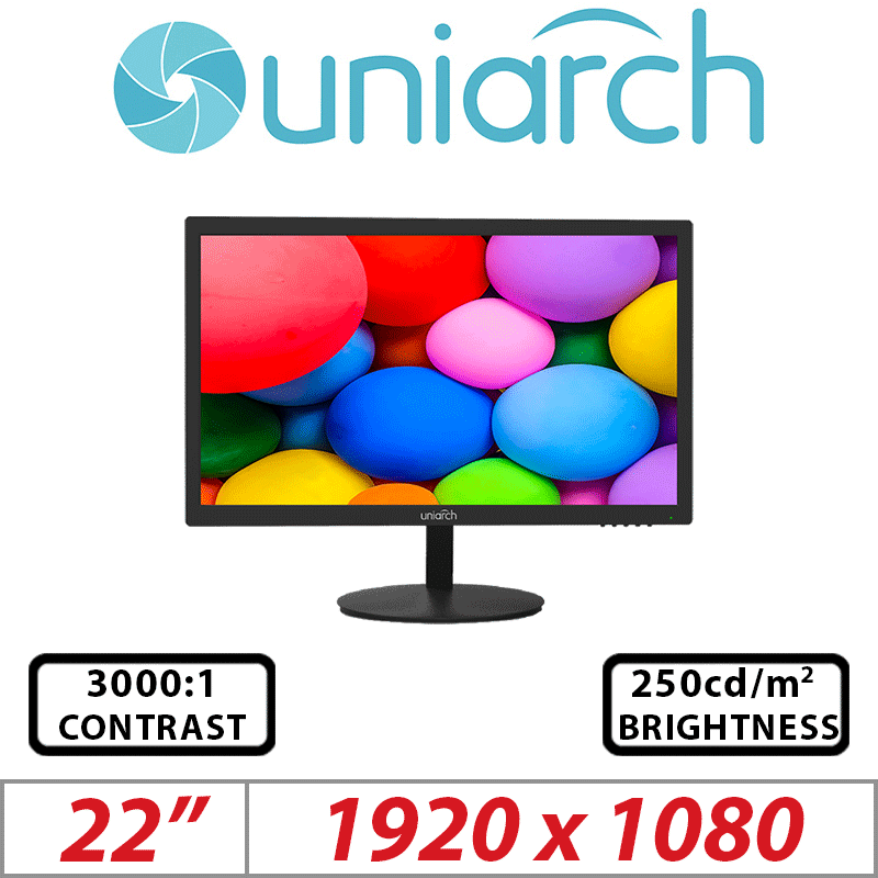 22 INCH UNIARCH LED CCTV MONITOR MT-22-V ∙ Doris CCTV