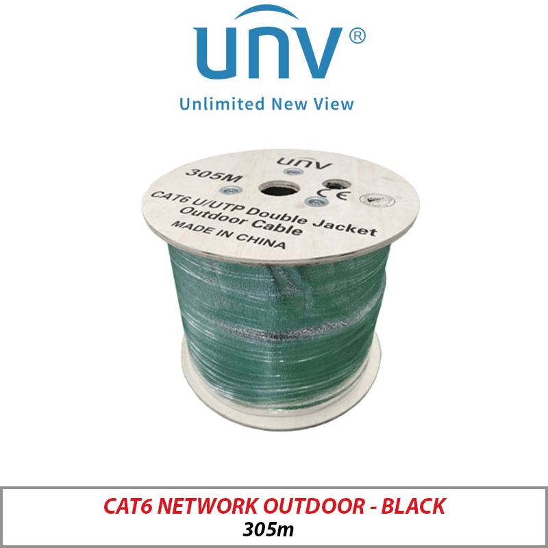 CAT6 NETWORK OUTDOOR DOUBLE JACKET 305M BLACK CAB-LC3110B-E-IN ∙ Doris CCTV