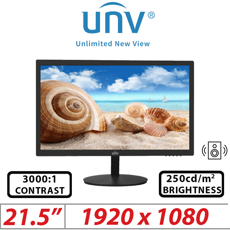 21.5 INCH UNIVIEW LED FHD CCTV MONITOR WITH BUILT-IN SPEAKER MW3222-V ...