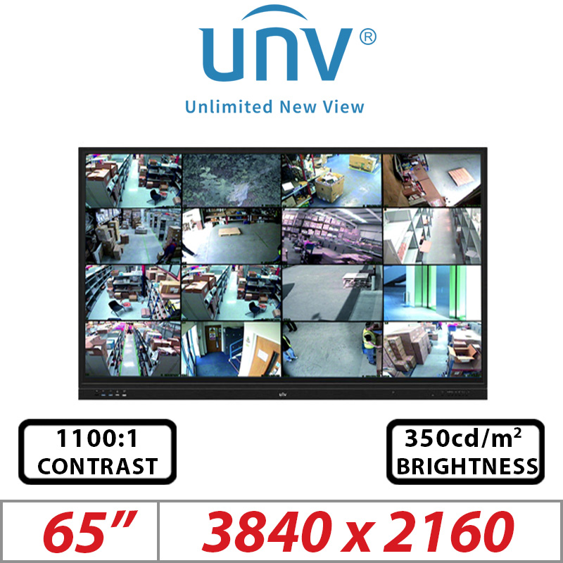 65 INCH UNIVIEW LED SMART INTERACTIVE ULTRA HD DISPLAY CCTV MONITOR MW3565-T-A ∙ Doris CCTV