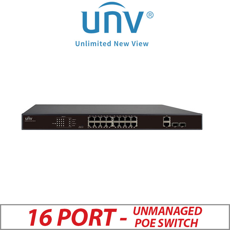 16POE + 2LAN Uplink / 2SFP Uplink PORT POE PLUS 2GC UNIVIEW UNMANAGED POE SWITCH NSW2010-16T2GC ...
