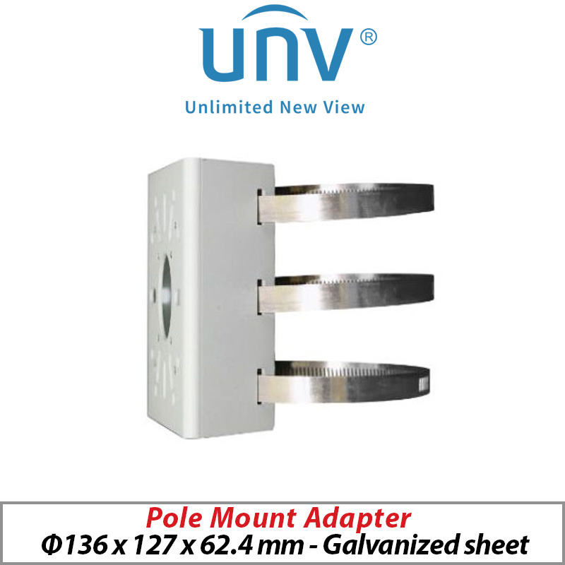 ‌UNIVIEW POLE MOUNT ADAPTER TR-UP06-IN ∙ Doris CCTV