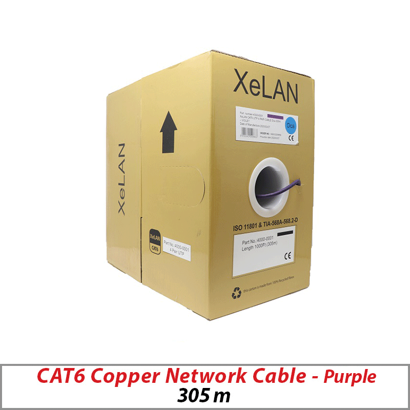 CAT6 XELAN NETWORK UTP RJ45 LAN SOLID COPPER LOW SMOKE LSOH CABLE 305m ...