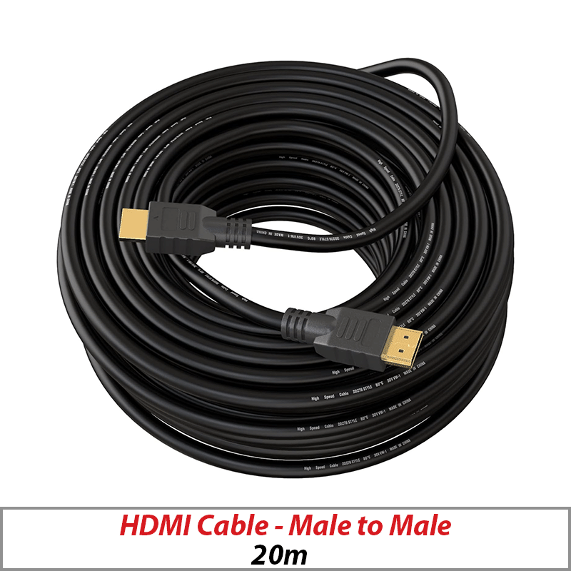 HDMI cable male to male 20m BLACK HDMI-20M-BLACK ∙ Doris CCTV